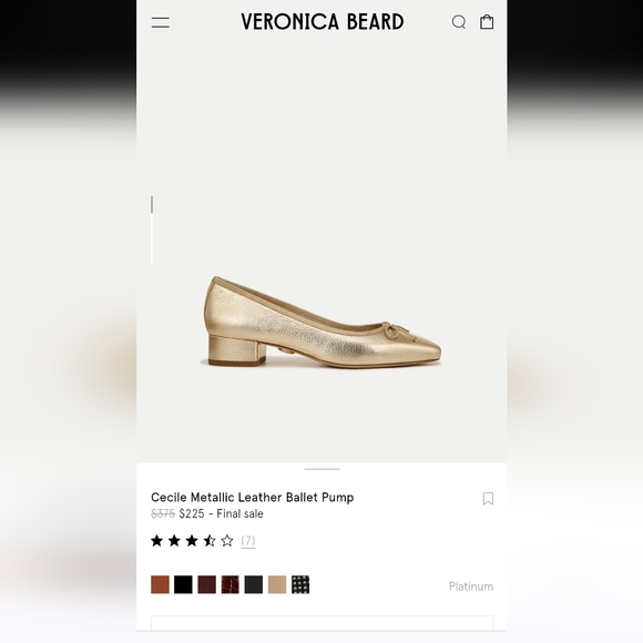 Veronica Beard | Shoes | Veronica Beard Cecile Platinum Metallic ...